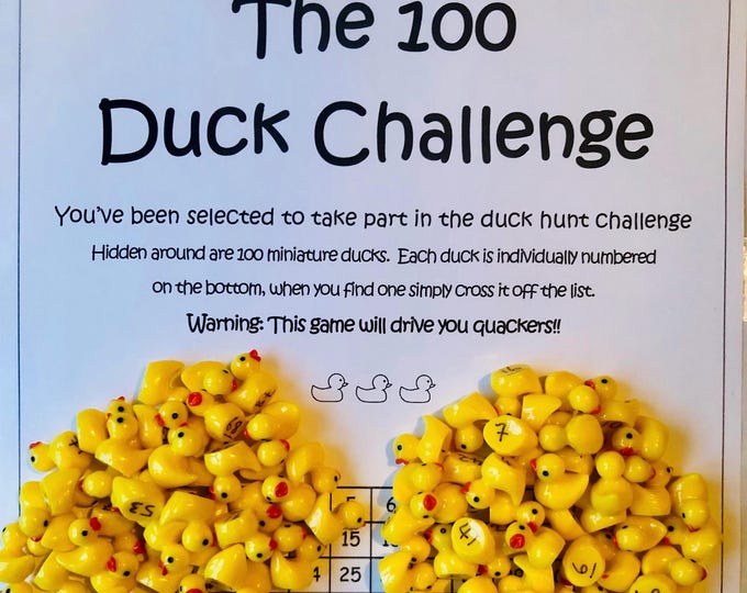 Hide a Duck - Scavenger Hunt Prank Joke - 100 Tiny Ducks - Game - Etsy UK