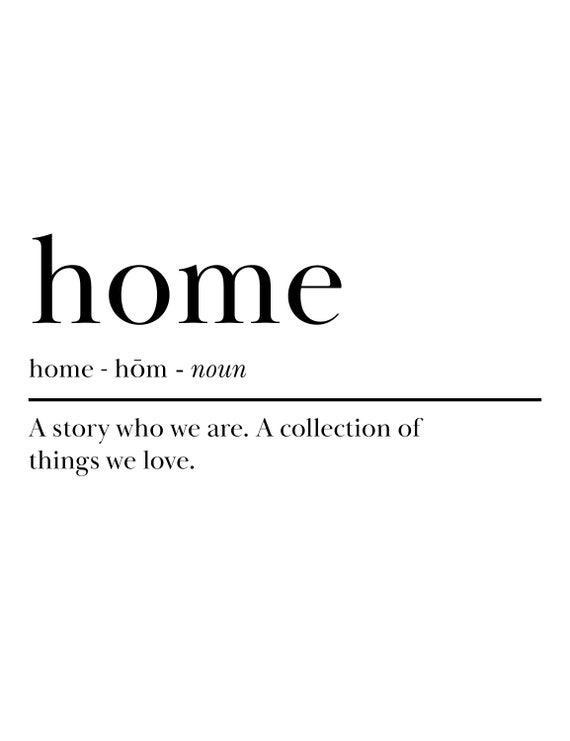 Home Sign Home Print Home Word Printable Home Typography - Etsy