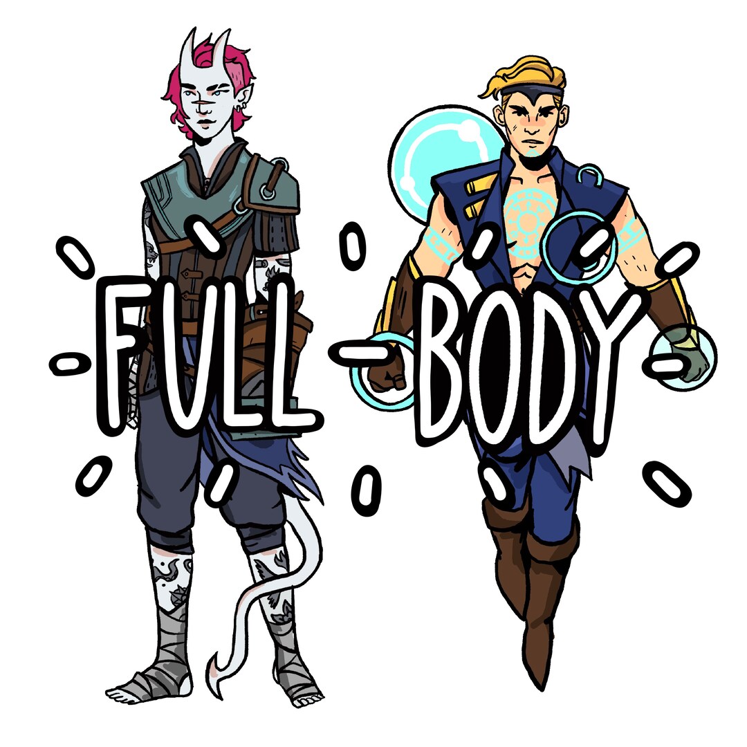 DND Character Commissions Full Body - Etsy