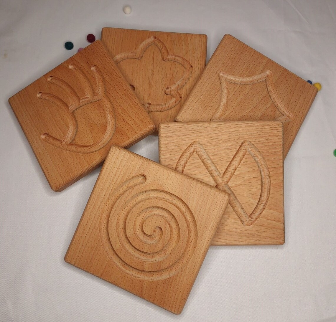 Spiral Circle Breathing Board Wooden Mindfulness Montessori Kids Calm ...