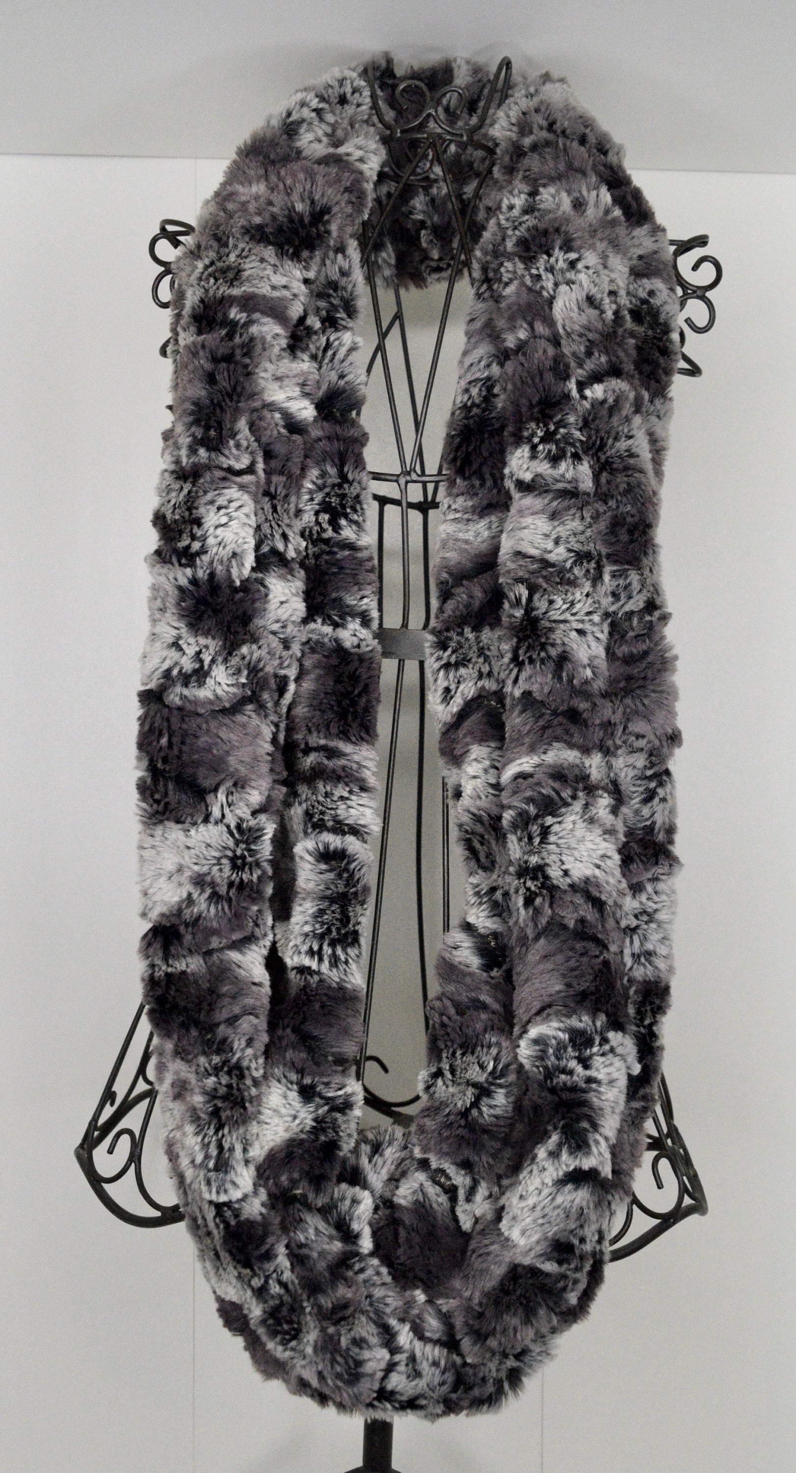 Wild Rabbit Minky Scarf, Faux Fur Scarf, Infinity Scarf, Sandshell ...