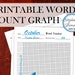 PRINTABLE Monthly Writing Tracker Word Count Graph for - Etsy