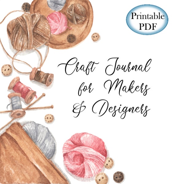 PRINTABLE Craft Project Journal for Handmade Crafters - Etsy