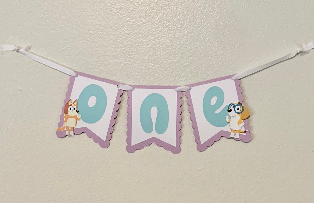 Bluey Inspired High Chair Banner - Etsy
