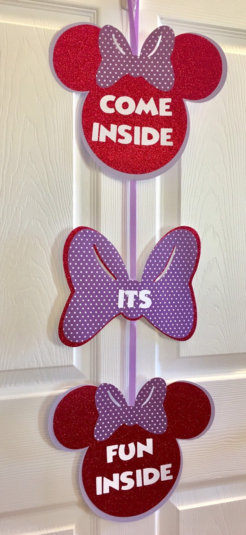 Minnie Mouse Birthday Door Sign - Etsy