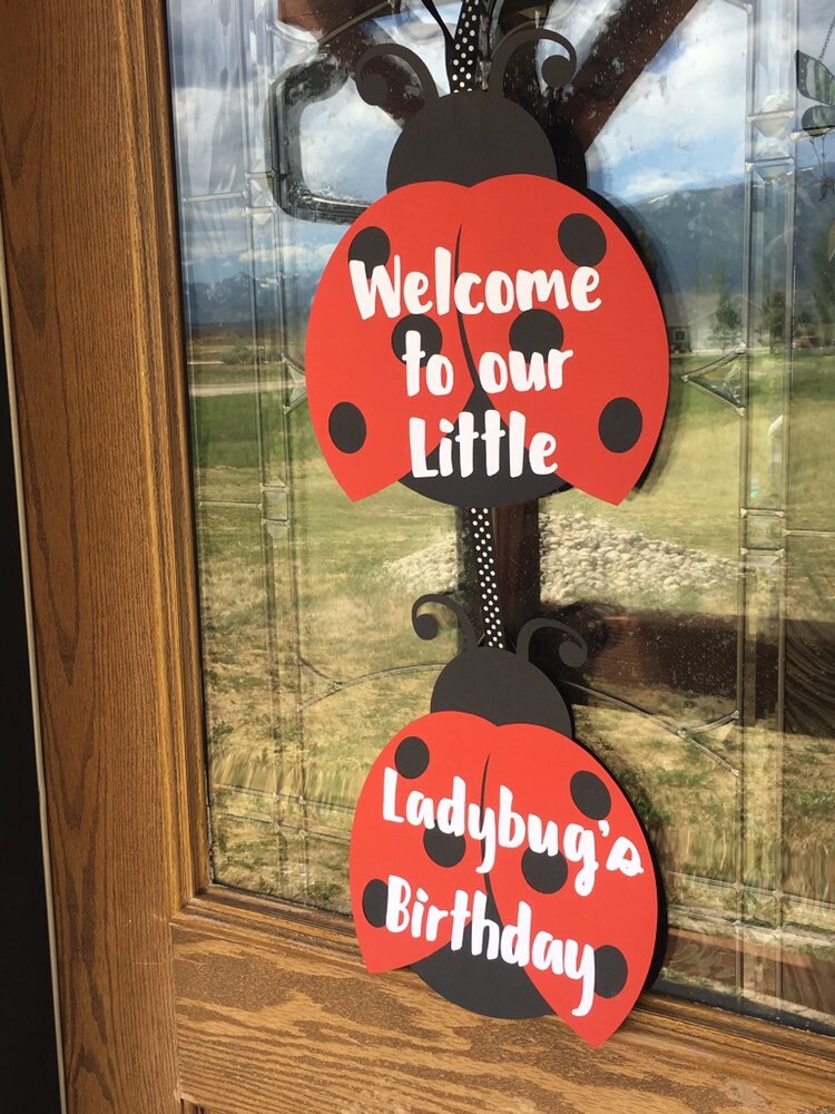 Ladybug Door Sign - Etsy