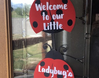 Ladybug Door Sign - Etsy