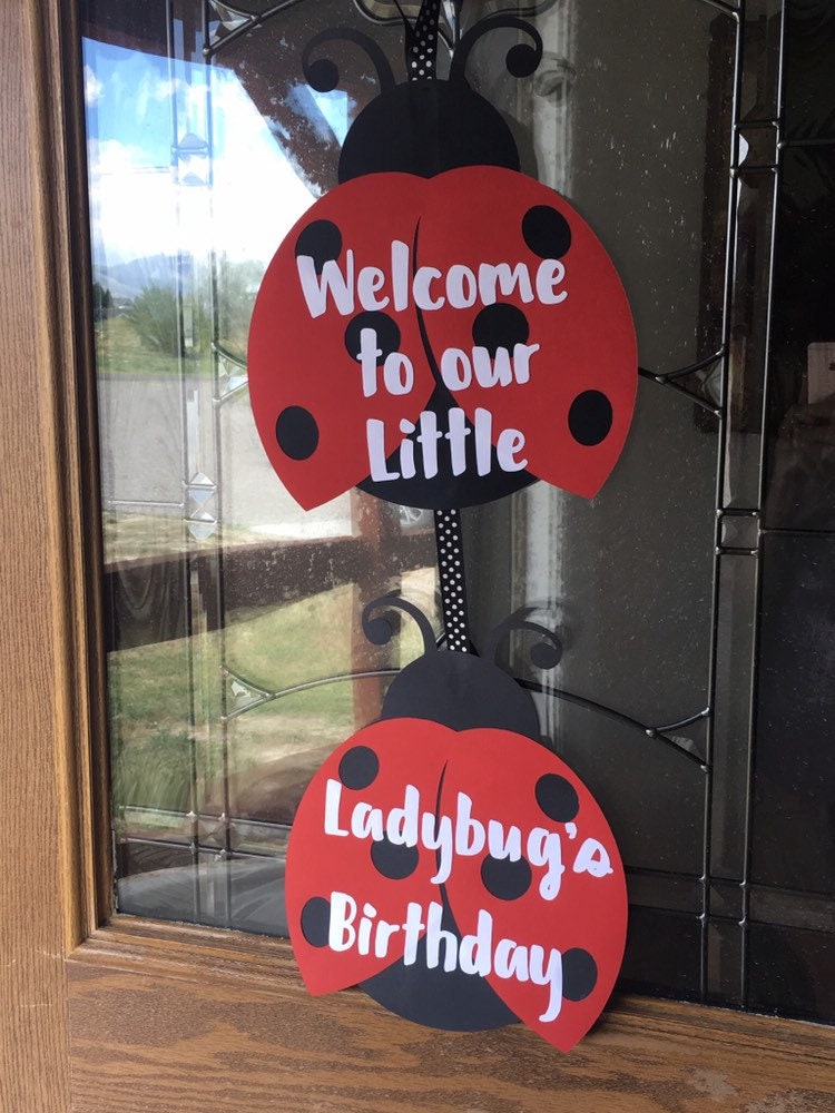 Ladybug Door Sign - Etsy