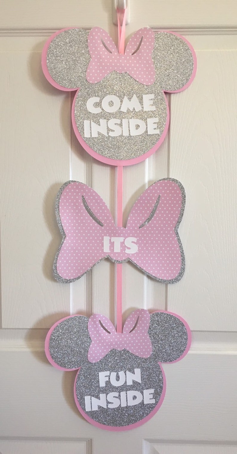 Minnie Mouse Birthday Door Sign - Etsy