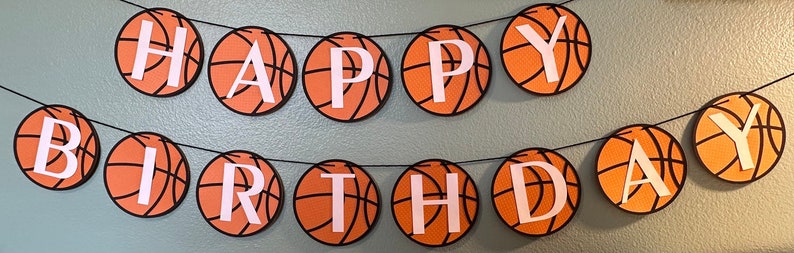 Basketball Birthday Banner - Etsy