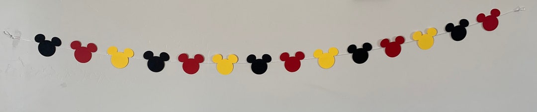 Mickey Mouse Garland - Etsy
