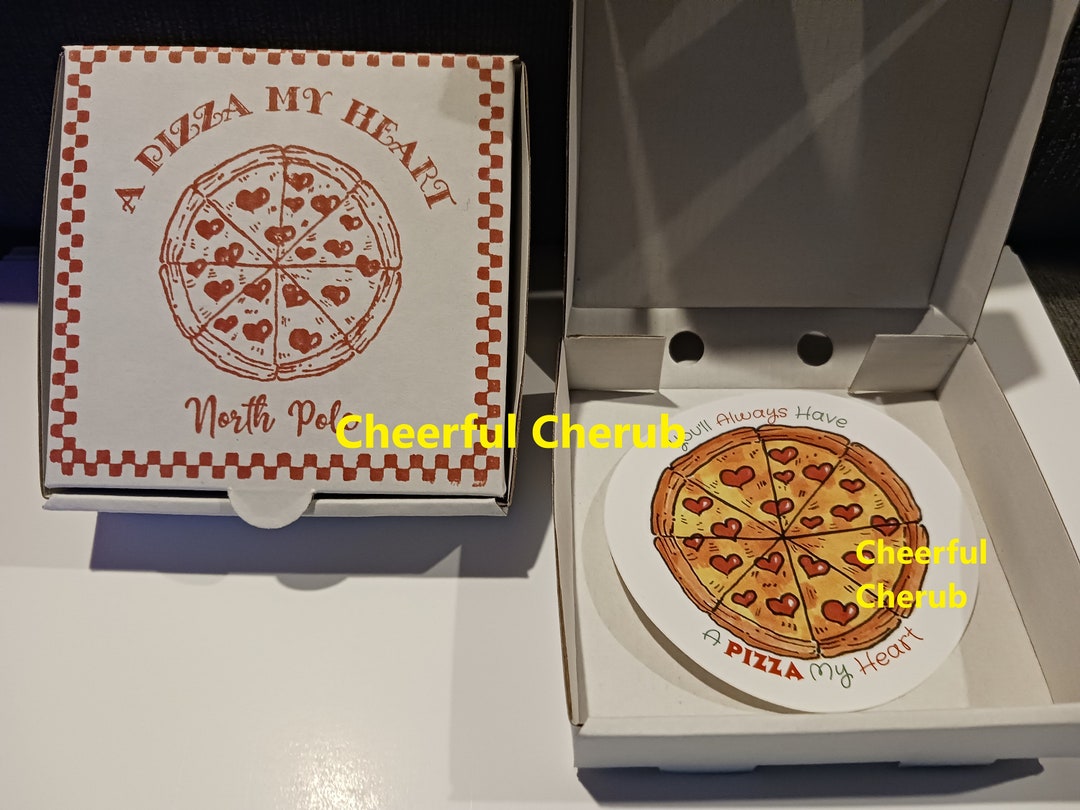 Elf Size PIZZA Box Set Pizza My Heart Christmas Elf - Etsy