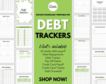 Debt Payoff Worksheet Spreadsheet to Pay off Debt, Online Debt Tracker ...