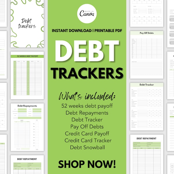 Credit Card Pay off Template - Etsy