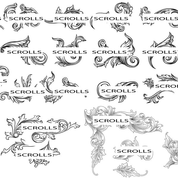 Scroll Engraving - Etsy