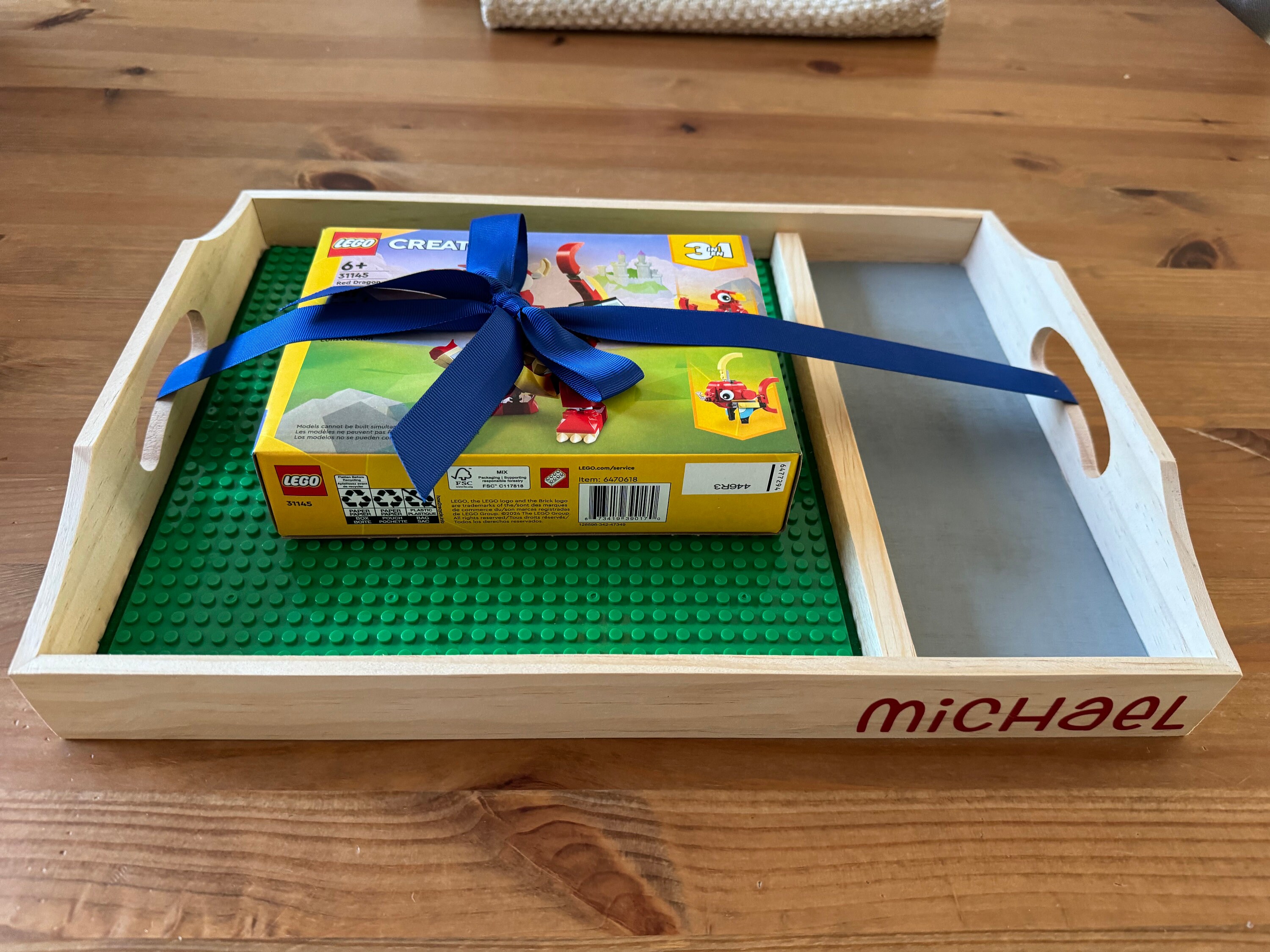 Personalized Lego Tray Gift Set - Etsy