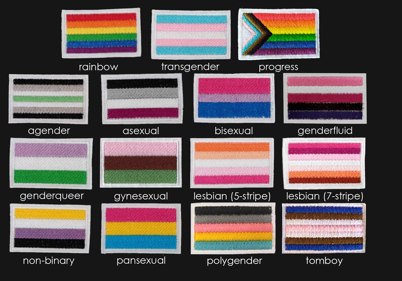 LGBT Pride Flag Iron-on Patch Gay/queer/trans/gender - Etsy
