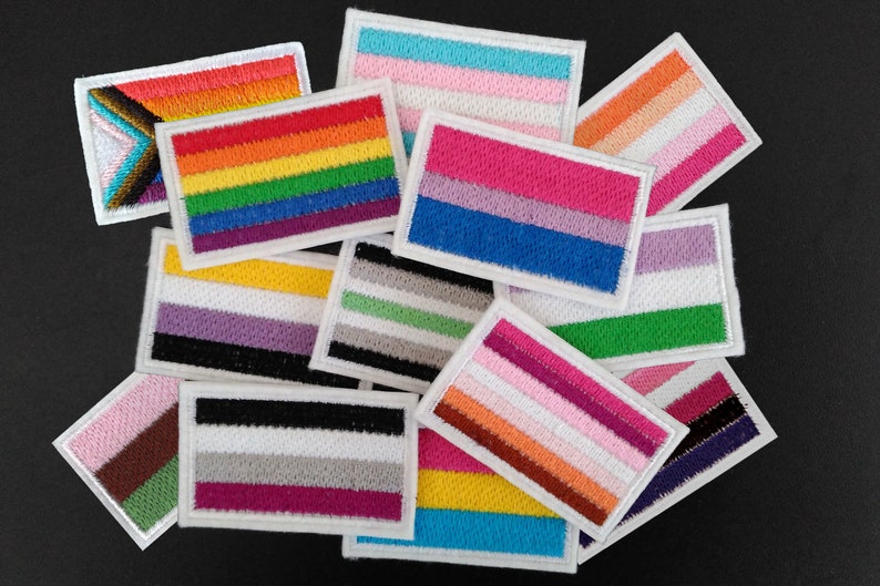 LGBT Pride Flag Iron-on Patch Gay/queer/trans/gender - Etsy