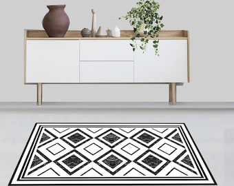 Geometric Pattern Vinyl Mat.vinyl Rug.vinyl Floor.geometric - Etsy