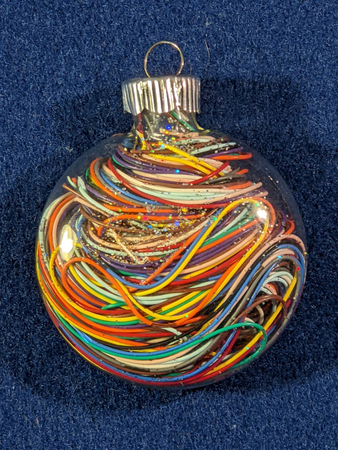 Glass and Fiber Optic Cable Ornament Selection - Etsy