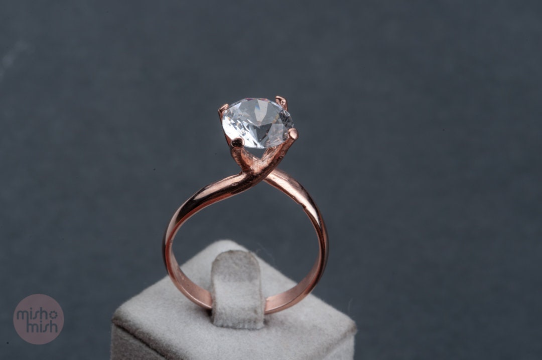 Vintage Rock Crystal Ring, Completely Refurbished, 800 Silver Replated ...