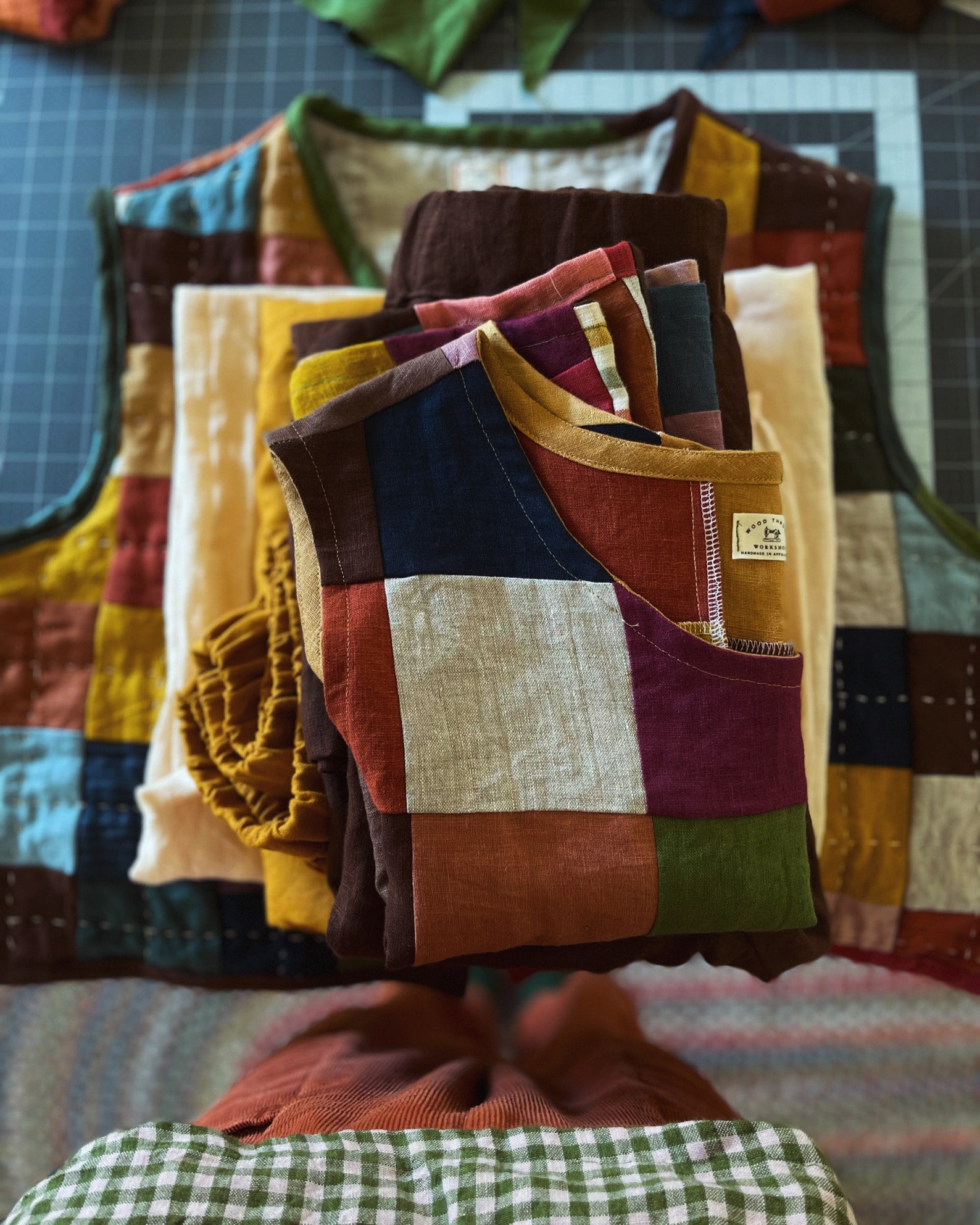 Patchwork Linen Tank - Etsy