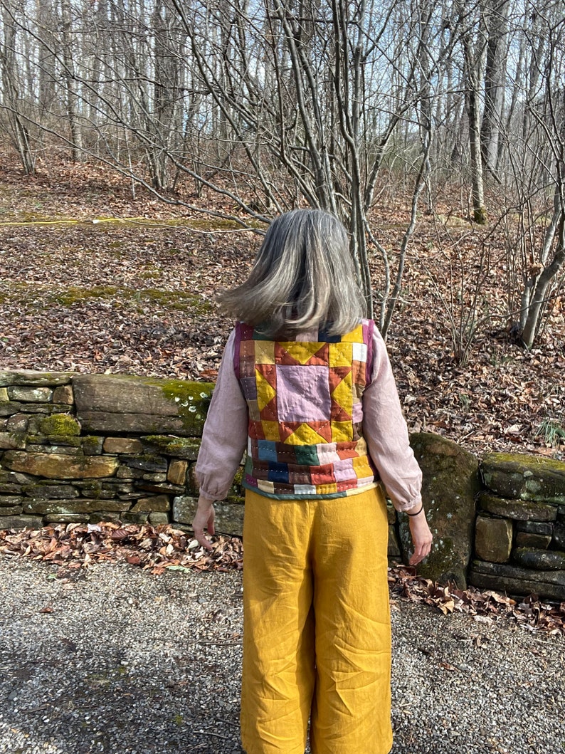Quilted Patchwork Vest - Etsy