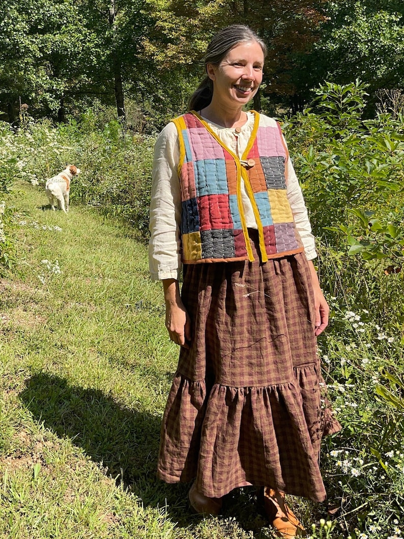 Quilted Patchwork Vest - Etsy