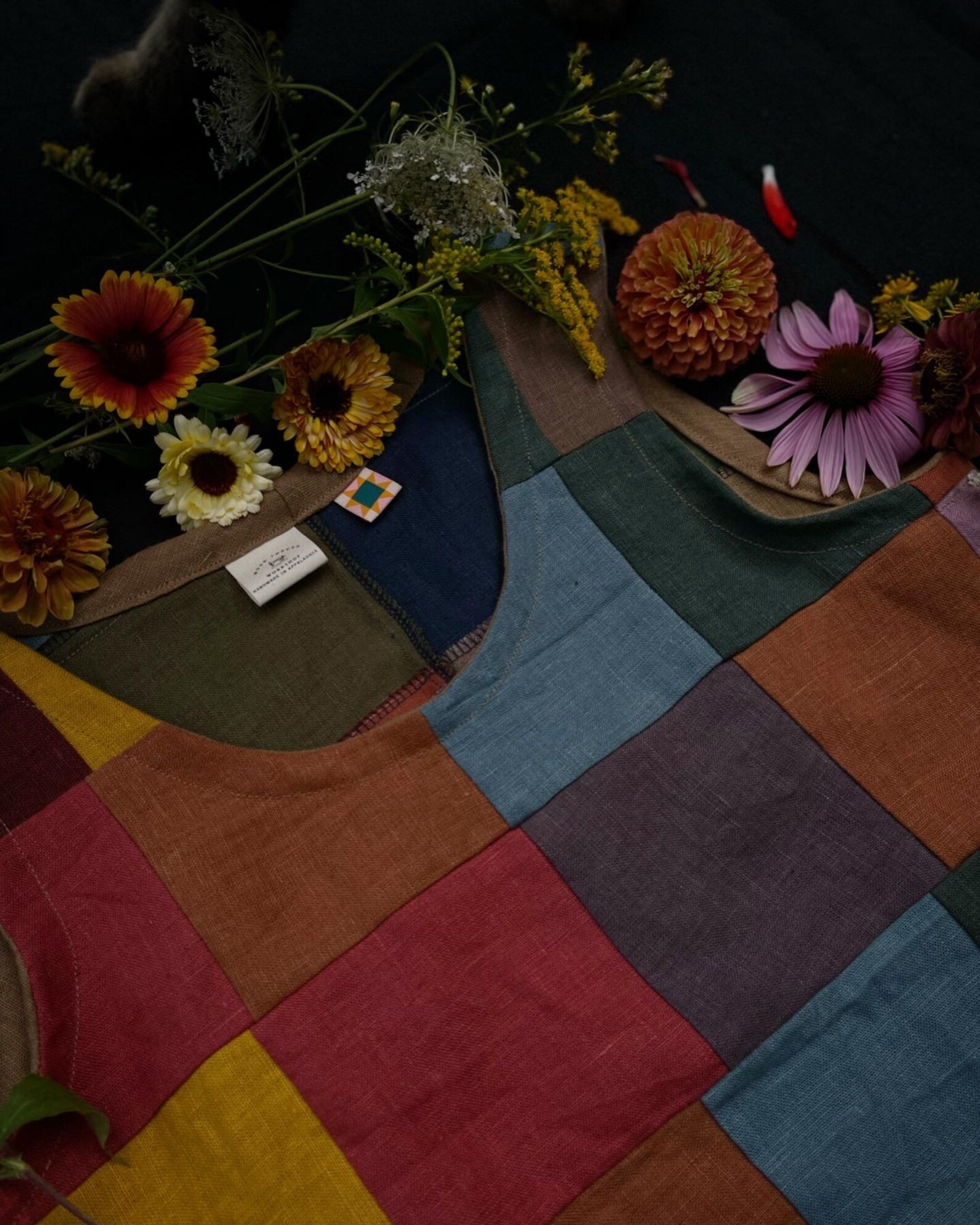 Patchwork Linen Tank - Etsy