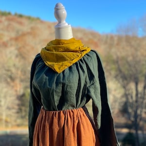 Linen Peasant Blouse - Etsy