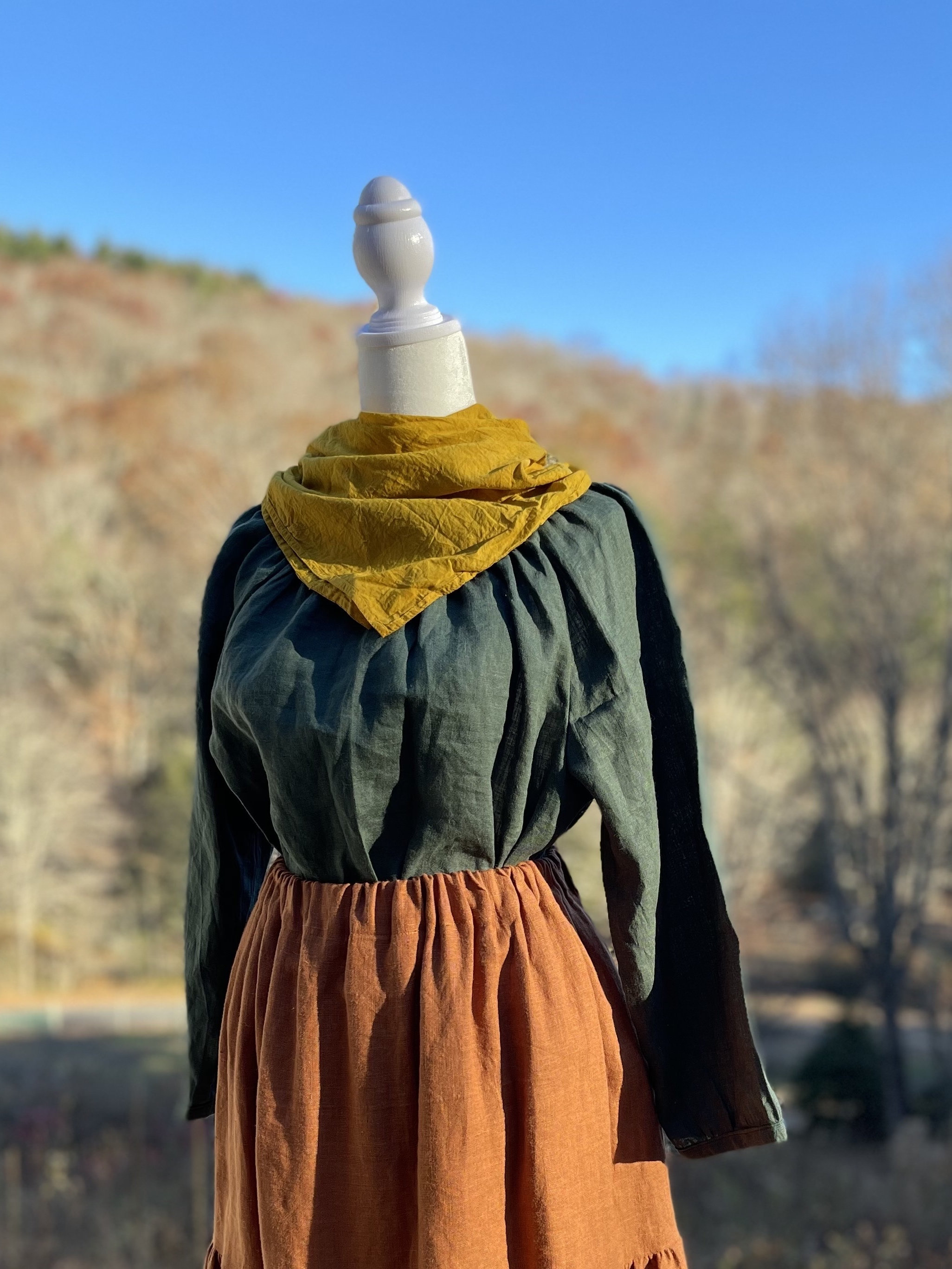 Linen Peasant Blouse - Etsy