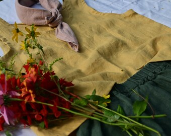 Patchwork Linen Tank - Etsy