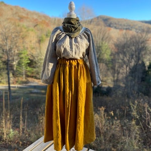 Linen Peasant Blouse - Etsy