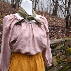 Linen Peasant Blouse - Etsy