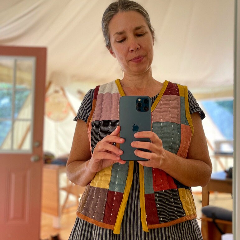 Quilted Patchwork Vest - Etsy