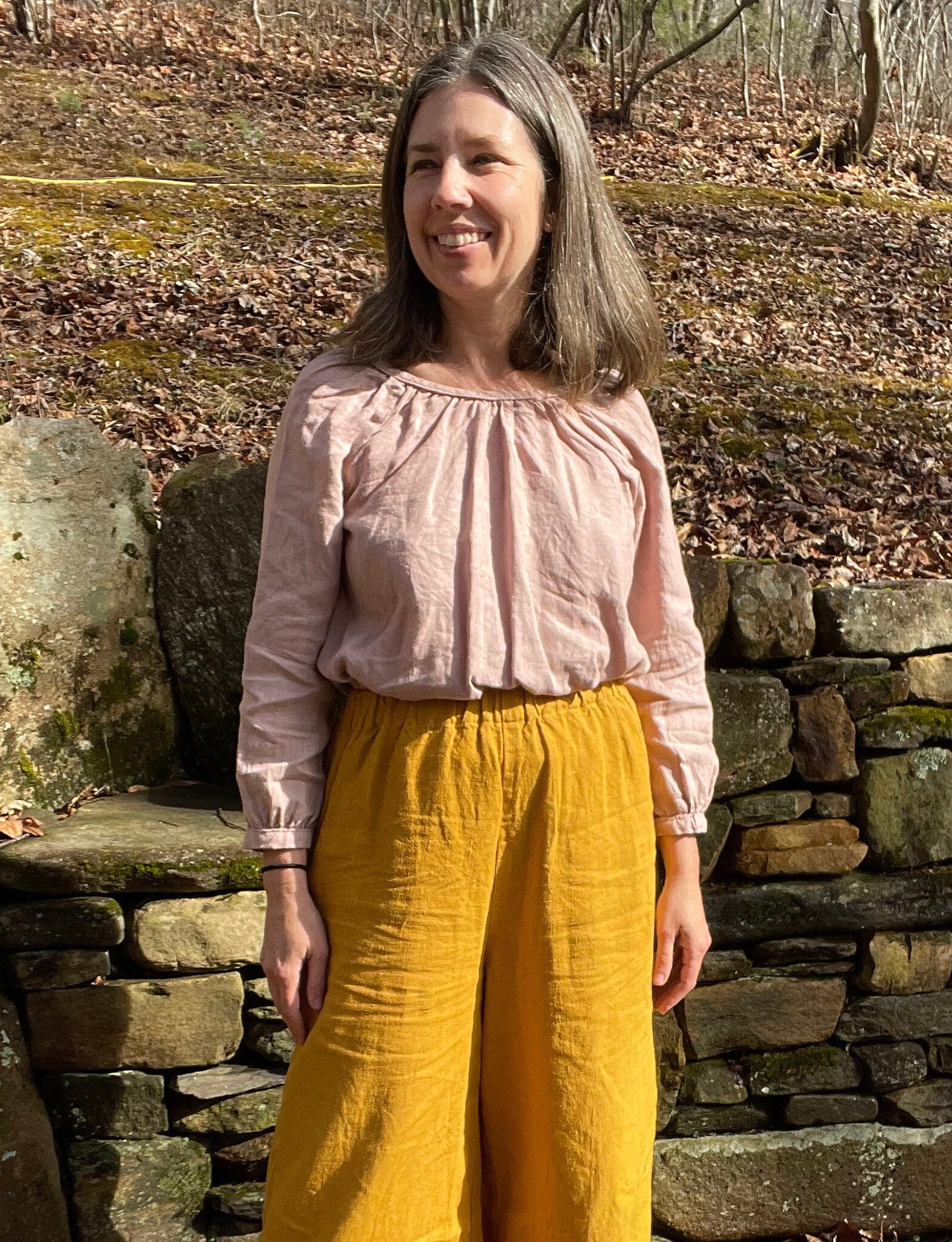 Linen Peasant Blouse - Etsy