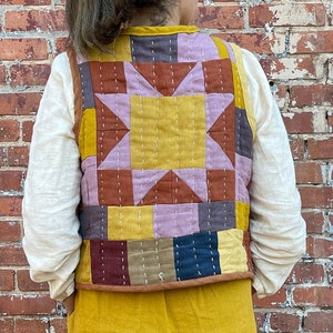 Quilted Patchwork Vest - Etsy
