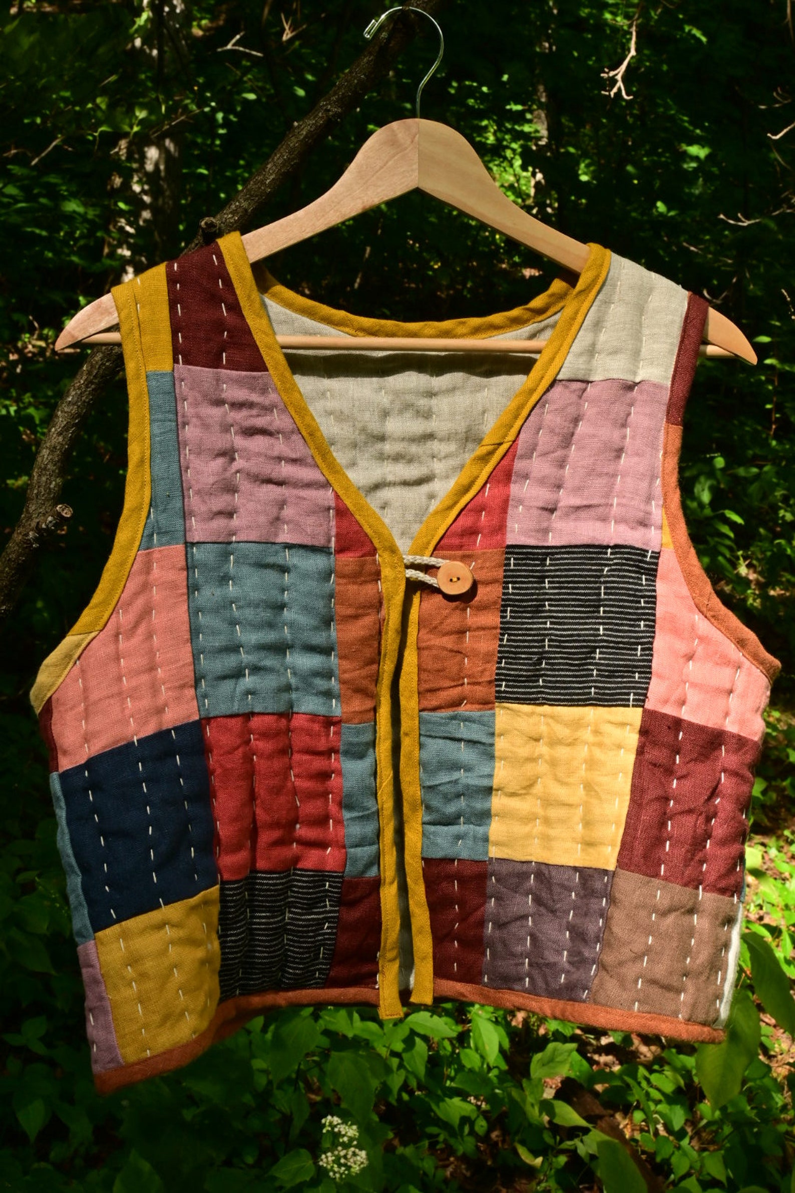 Quilted Patchwork Vest - Etsy