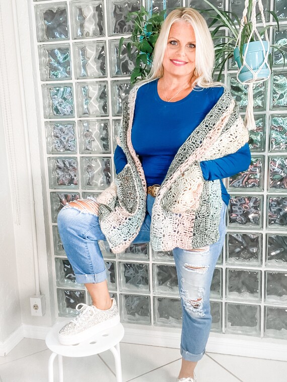 Peri Pocket Shawl Crochet Pattern - Etsy