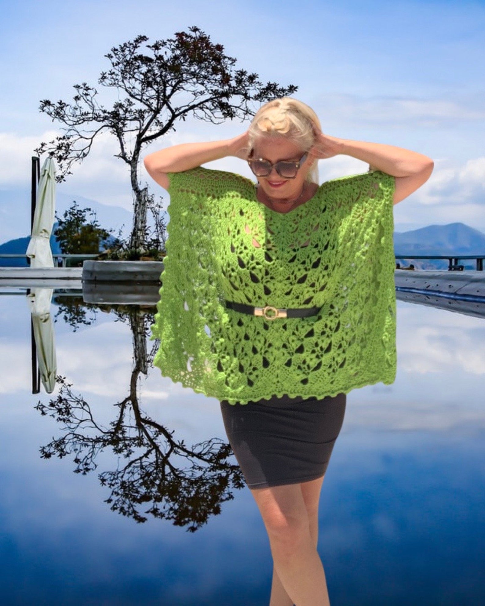Isabella Crochet Shawl and Poncho Pattern - Etsy
