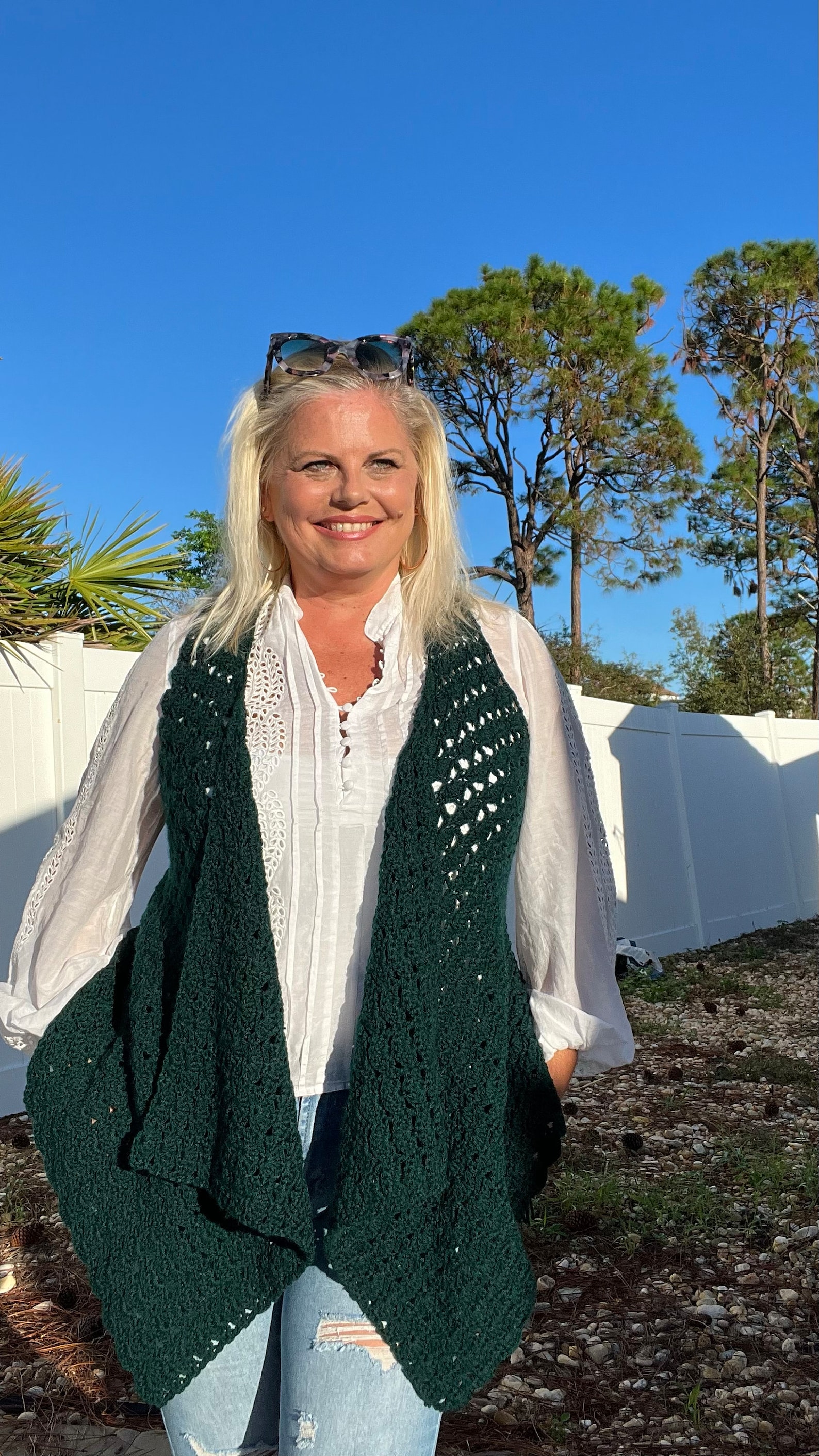 Iona Draped Vest Crochet Pattern - Etsy