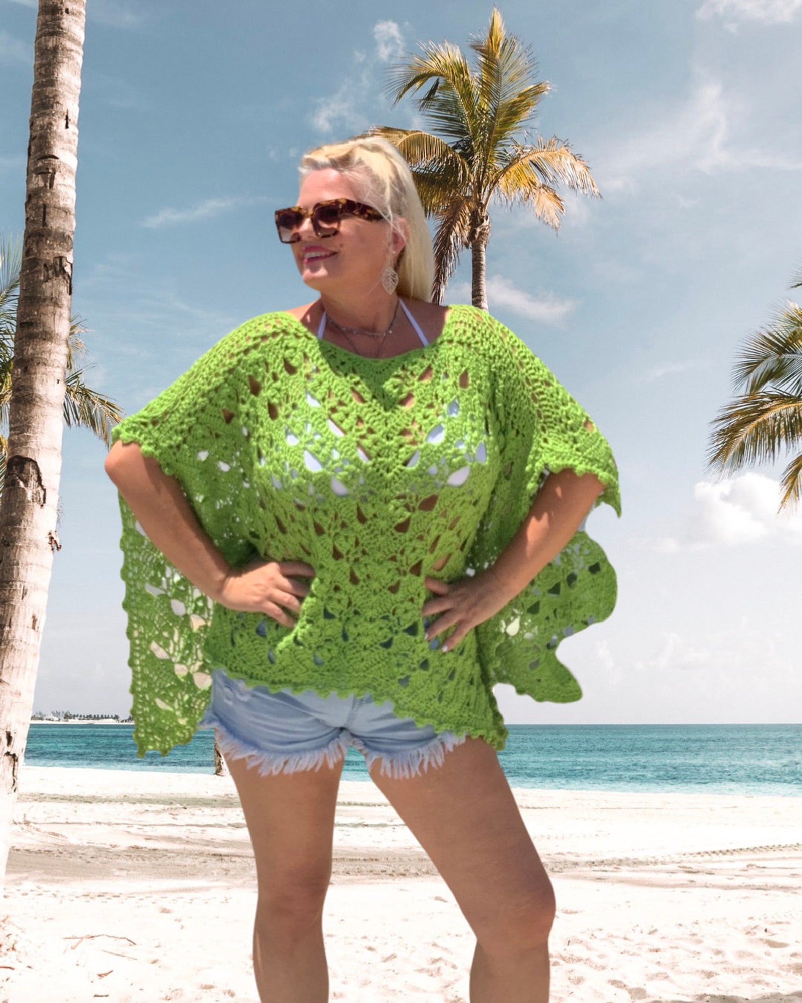 Isabella Crochet Shawl and Poncho Pattern - Etsy