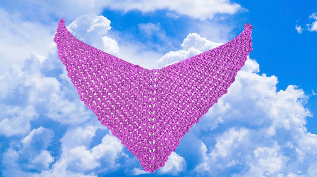 Iona Easy 2 Row Repeat Crochet Shawl Pattern - Etsy