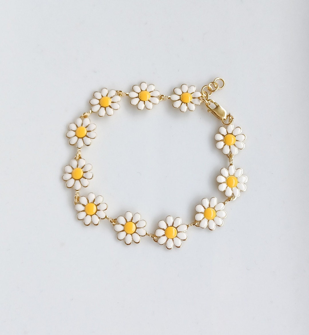 Daisy Bracelet- Toddler Bracelet - Spring Bracelet - Girls Baby ...