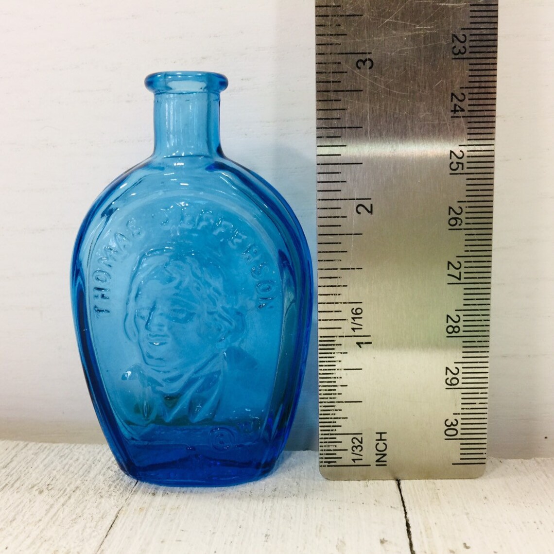Wheaton NJ Bitters Bottle Blue Glass Miniature Thomas - Etsy
