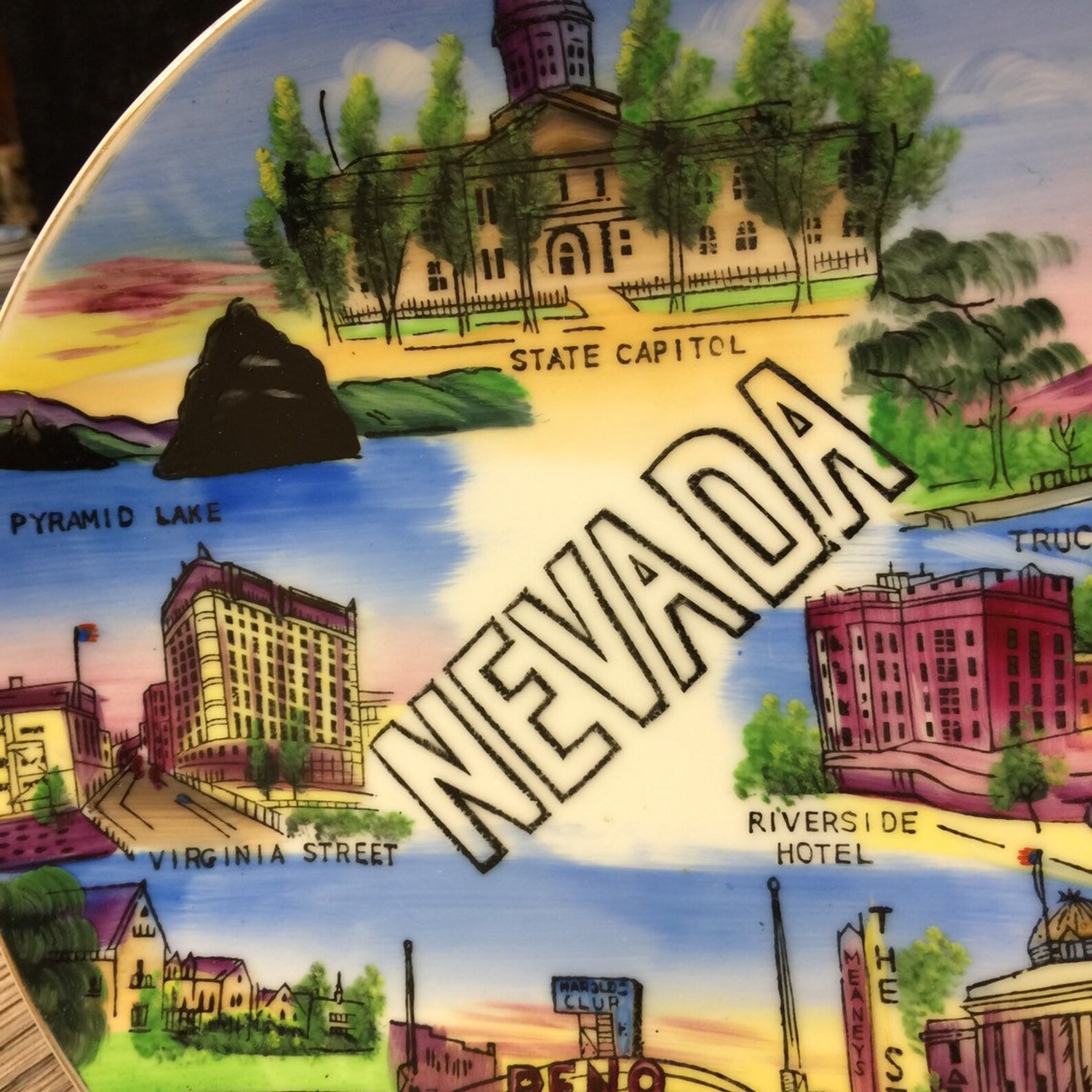 NEVADA Souvenir Historic Vintage Tourist Ceramic Collector - Etsy