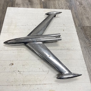 Vintage 1956 Olds 88 Chrome Rocket Jet OEM Hood Ornament Airplane 56 ...