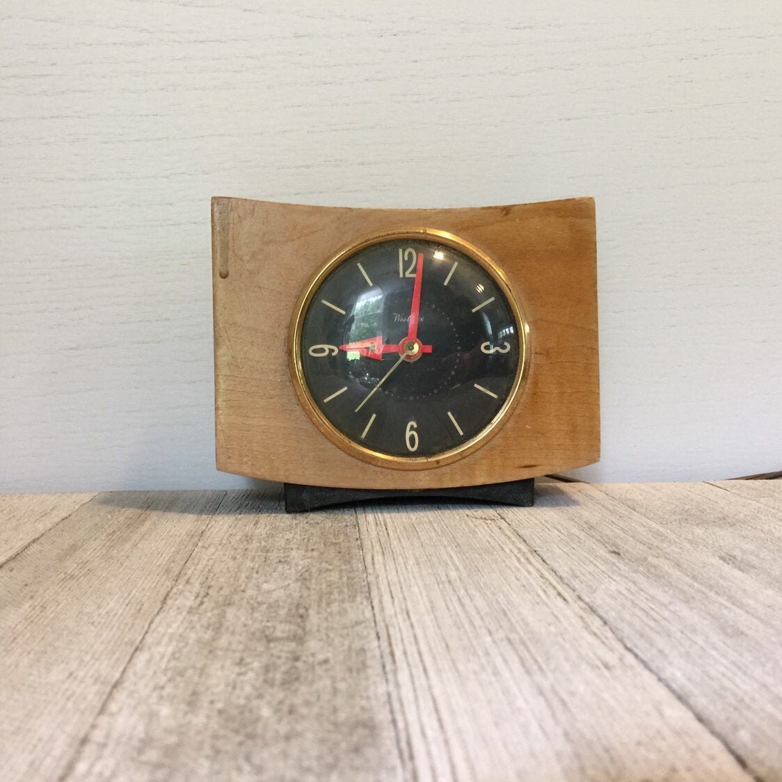 WESTCLOX 1954 Wood Electric Pittsfield Bell Alarm Clock Made | Etsy