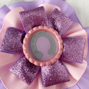 Pink Equestrian Show Bow for Horse Show Bow Purple Pink Pigtail Bow for ...