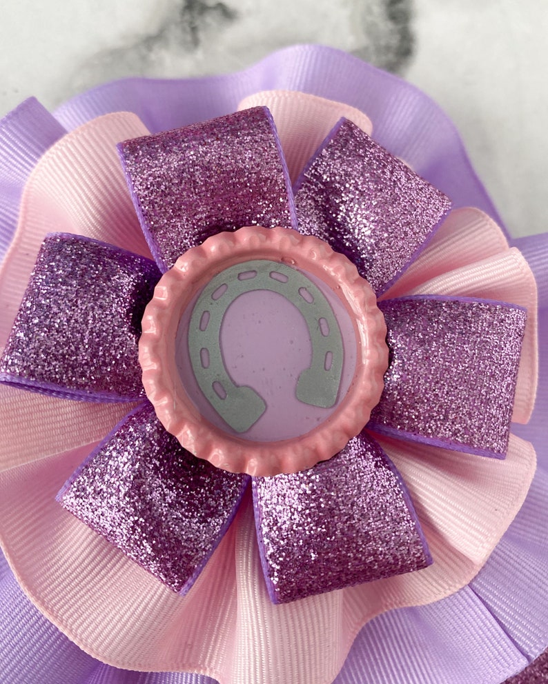 Pink Equestrian Show Bow for Horse Show Bow Purple Pink Pigtail Bow for ...
